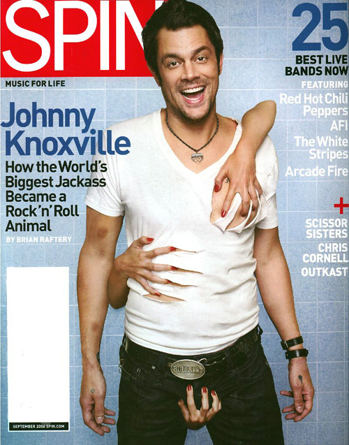 johnny knoxville does SPIN – PopBytes
